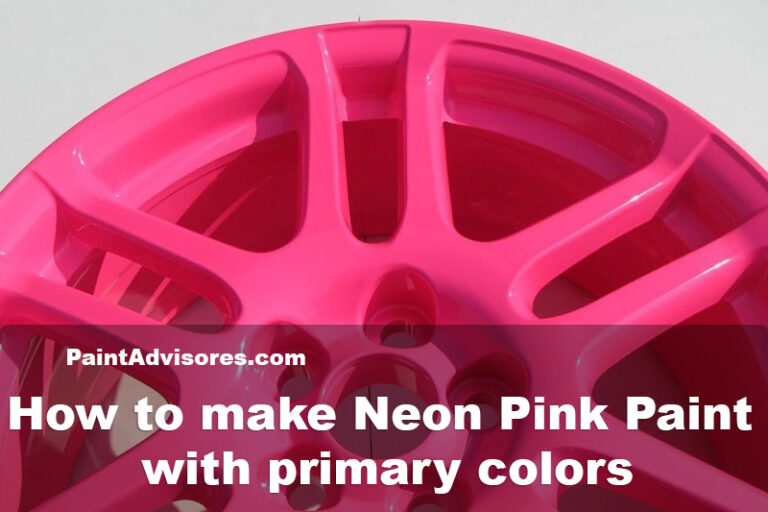 How to make Neon Pink Paint with primary colors? -Let's find out ...
